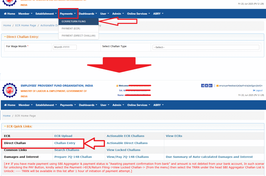 Nil EPF Return Filing - Professional Updates